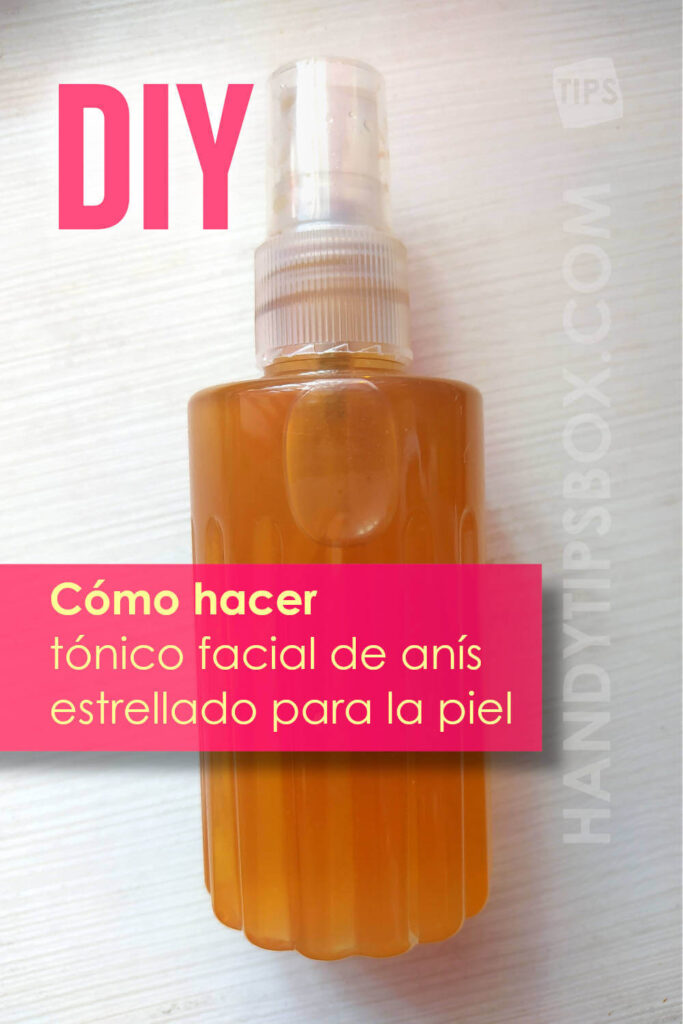 Tónico facial de anís estrellado para la piel